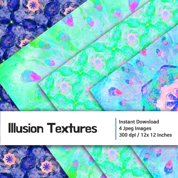Illusion Textures Digital Downloadinstant Downloadillusion | Etsy