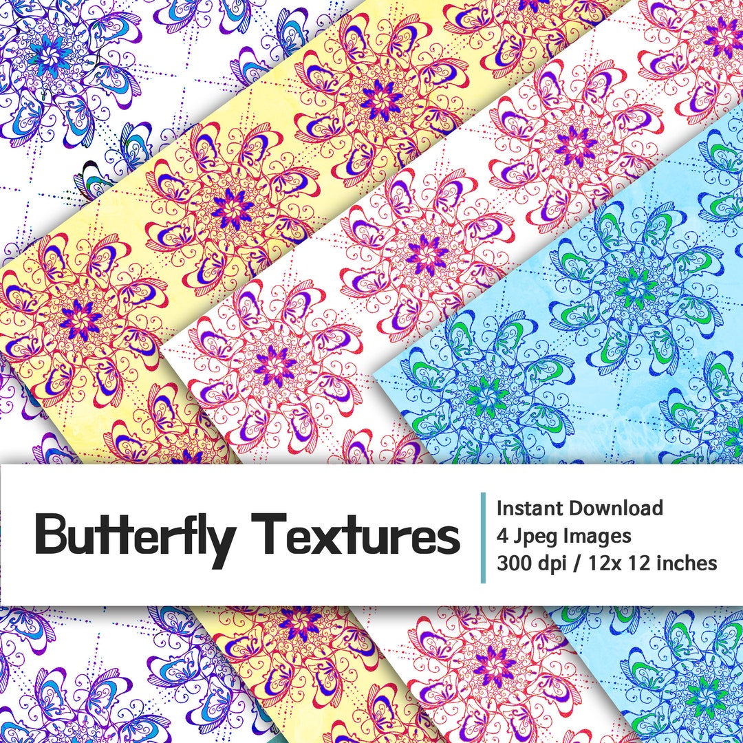 Butterfly Textures Digital Download,instant Download,butterfly Textures ...