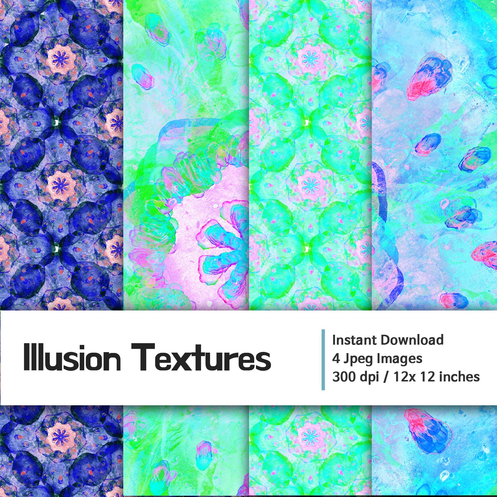 Illusion Textures Digital Download,instant Download,illusion Textures ...