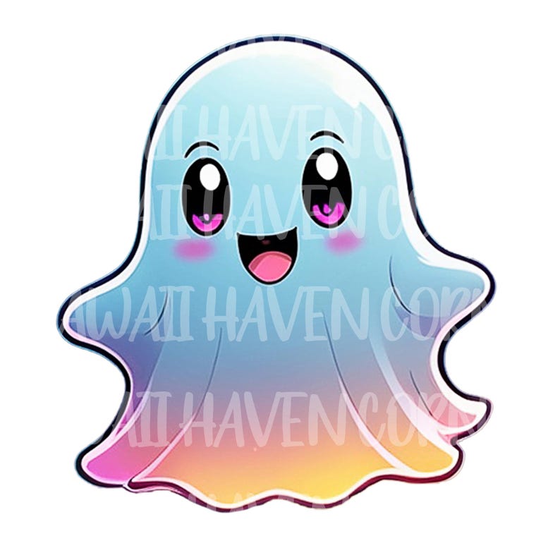 Kawaii Ghost Clipart PNG Spooky Cute Ghost Kawaii Ghosts Cute Kawaii ...