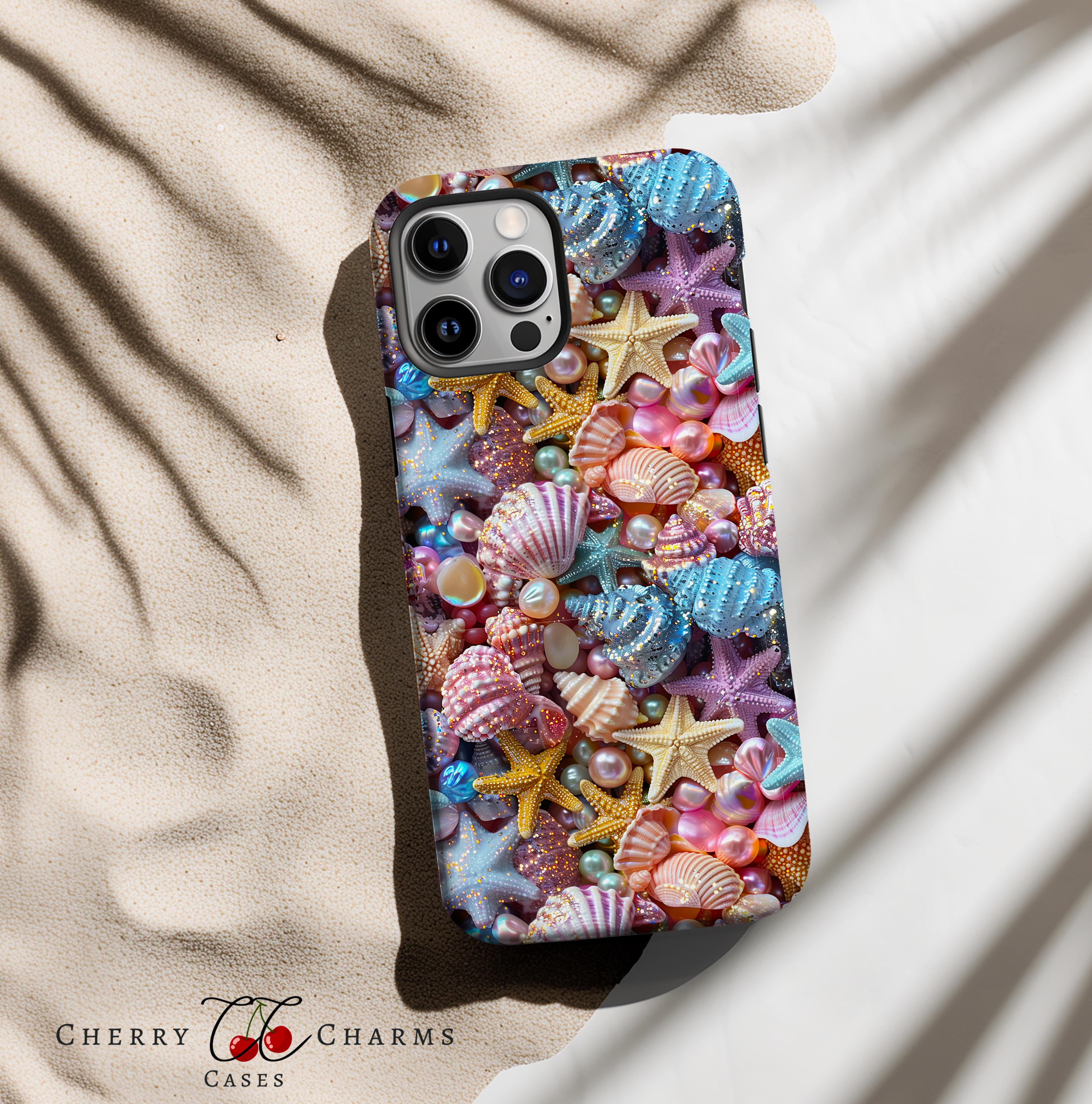 Starfish and Seashell Phone Case, Ocean Aesthetic Cover, Beach Lover ...