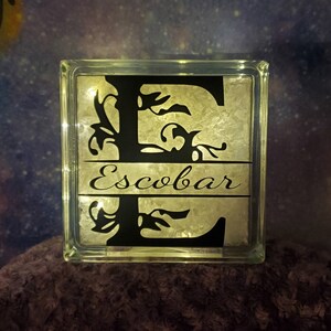 Custom Light up Glass Block, Valentine Glass Block, Wedding Gift ...