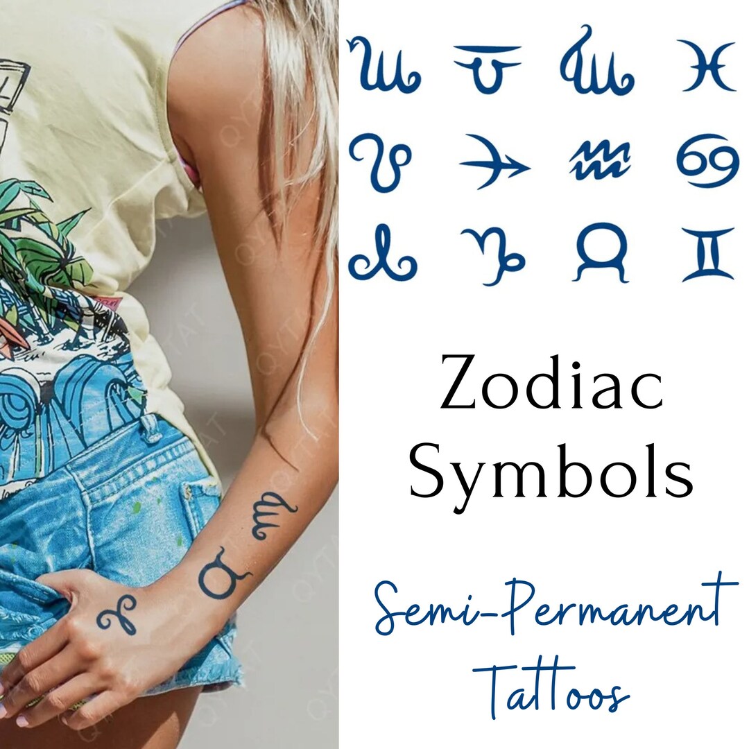 Semi-permanent Tattoo Full Sleeve False Tattoo Body Sticker Arm Party ...