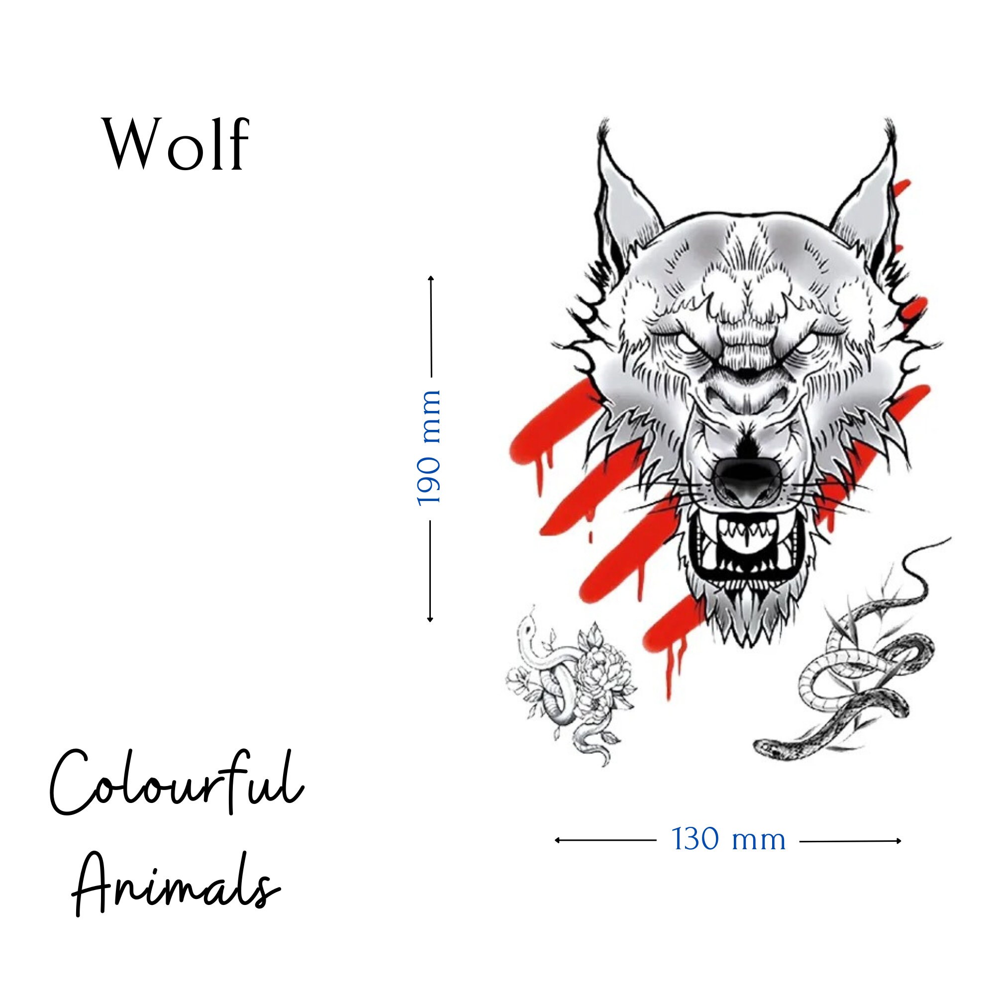 Temporary Tattoo Full Sleeve False Tattoo Body Sticker Arm Sleeve Party ...