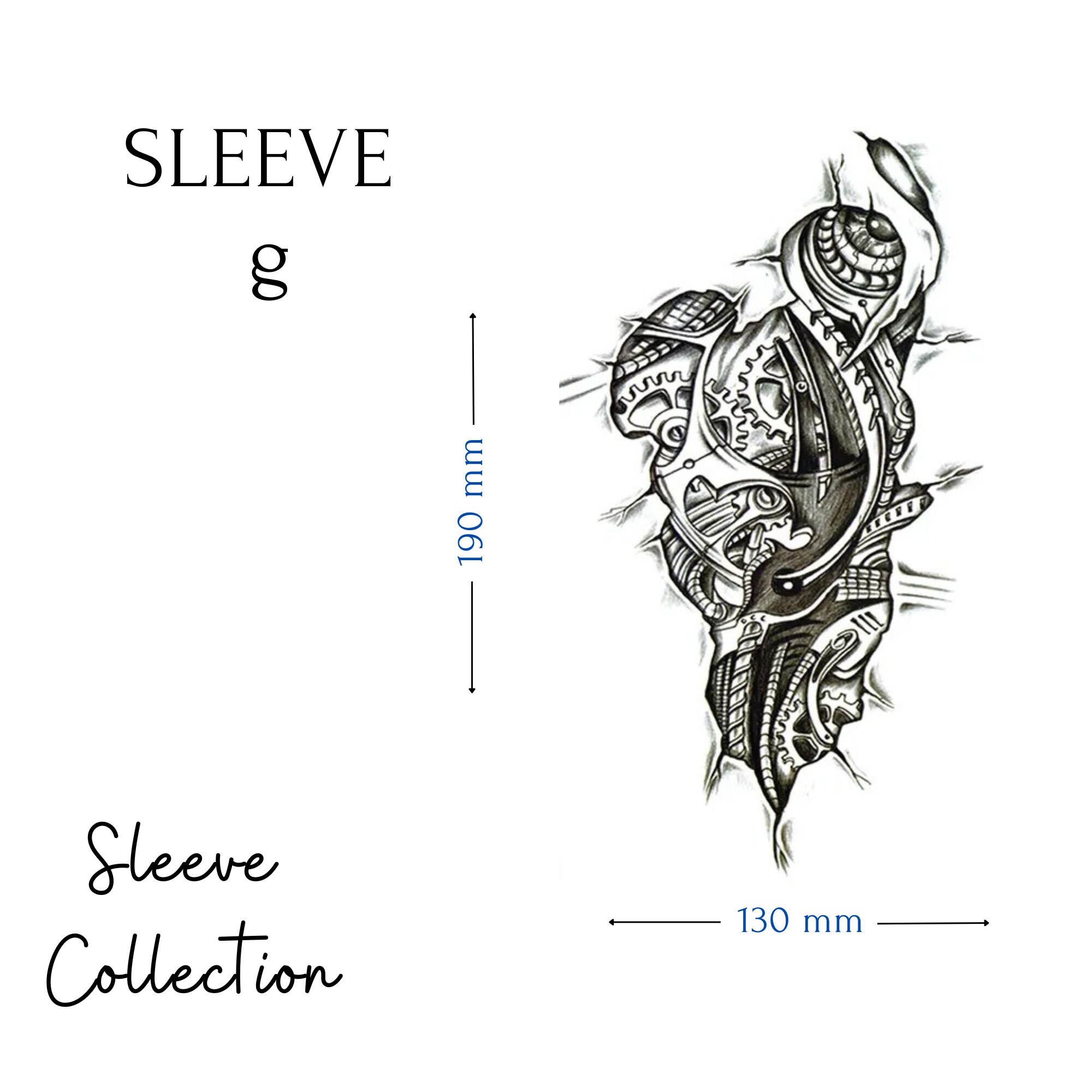 Temporary Tattoo Full Sleeve False Tattoo Body Sticker Arm Sleeve Party ...