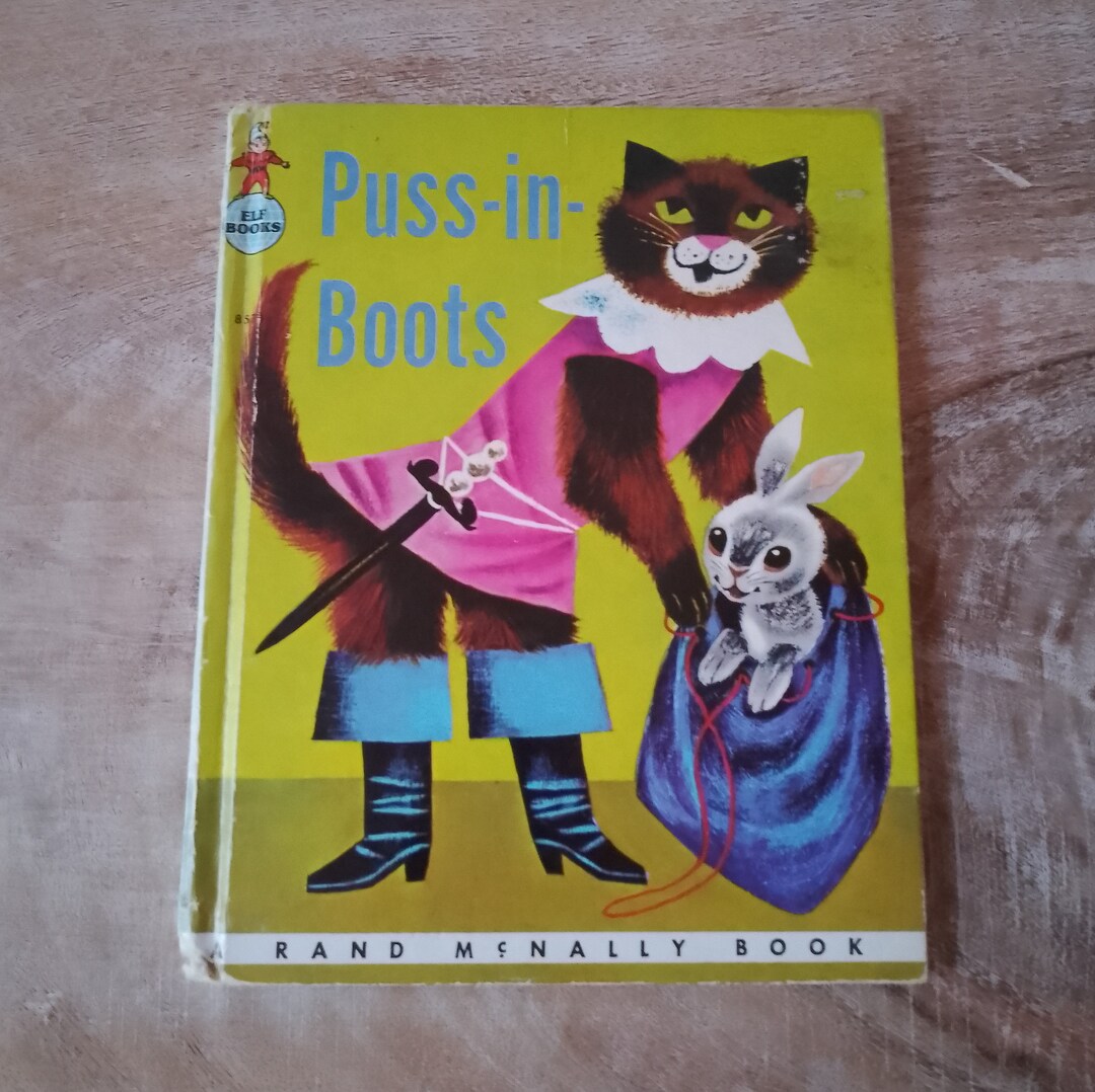 Puss in Boots (1955) Rand Mcnally Book, Illustrations by Bernice & Lou ...