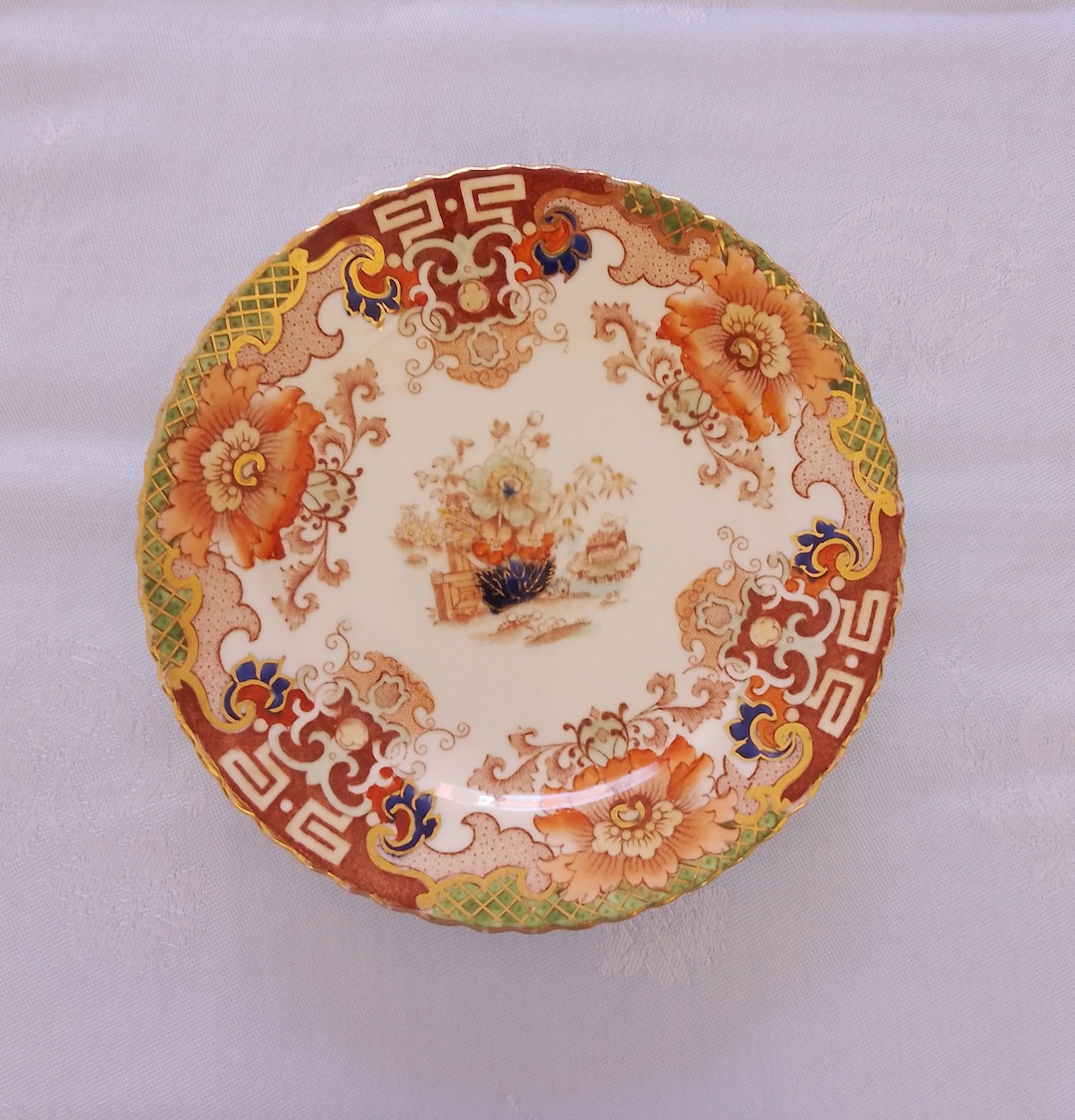 Antique Gold Imari Samuel Radford Bread Plate, 1891 - Etsy