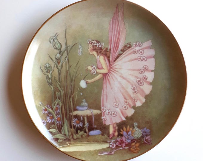 Ida Rentoul Outhwaite Collectable Fairy Plate 'dew Drop Looking Glass ...