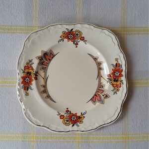 Art Deco Alfred Meakin 1930's Marquis Shape Marigold Side Plate, Orange ...