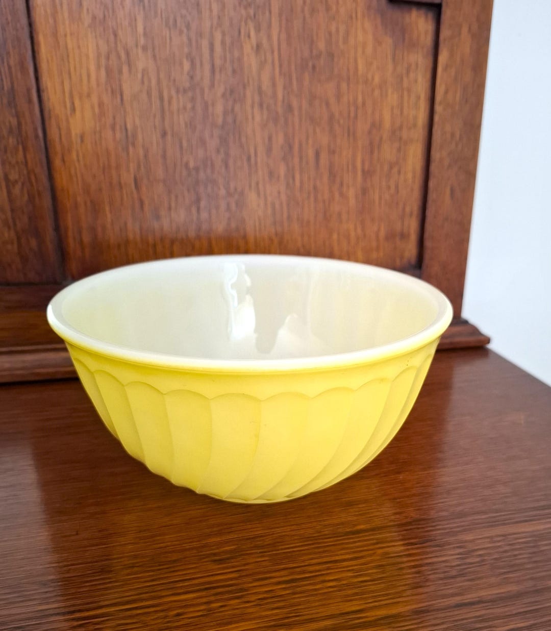 Vintage Yellow Fire King Swirl Mixing Bowl, 1970s - Etsy
