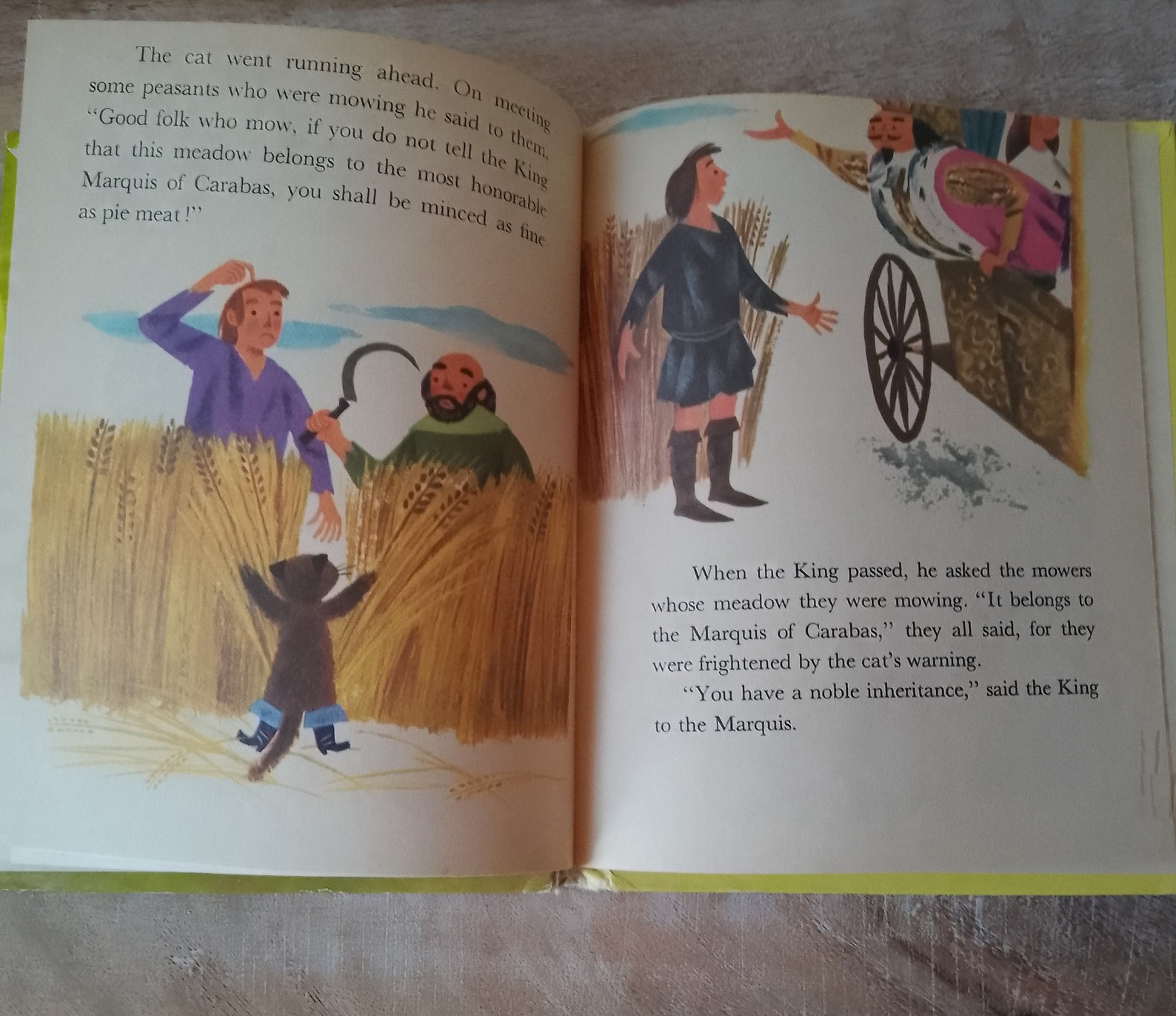Puss in Boots (1955) Rand Mcnally Book, Illustrations by Bernice & Lou ...
