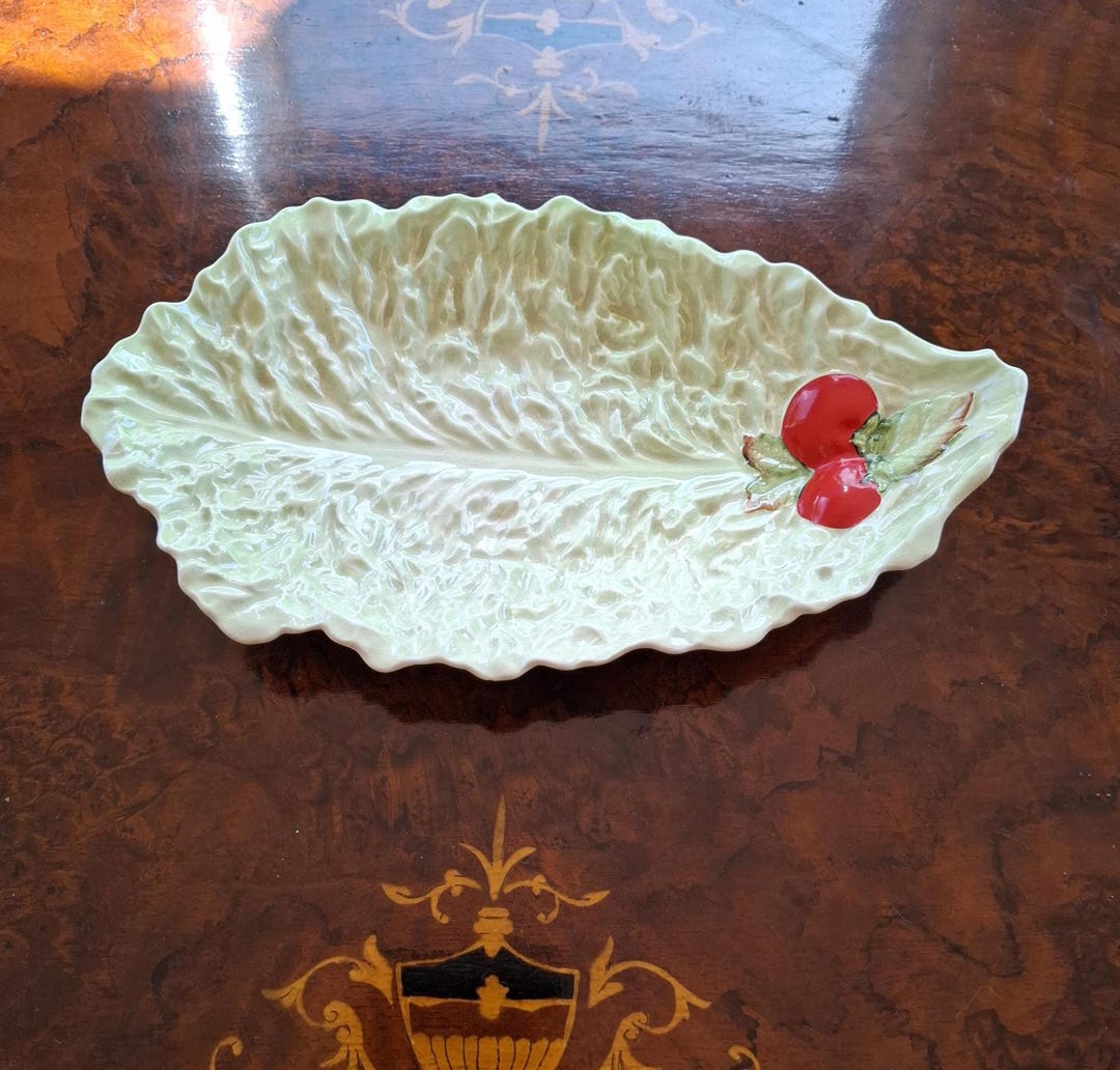 Vintage Majolica Carlton Ware Cabbage Leaf Dish, Australian Design - Etsy