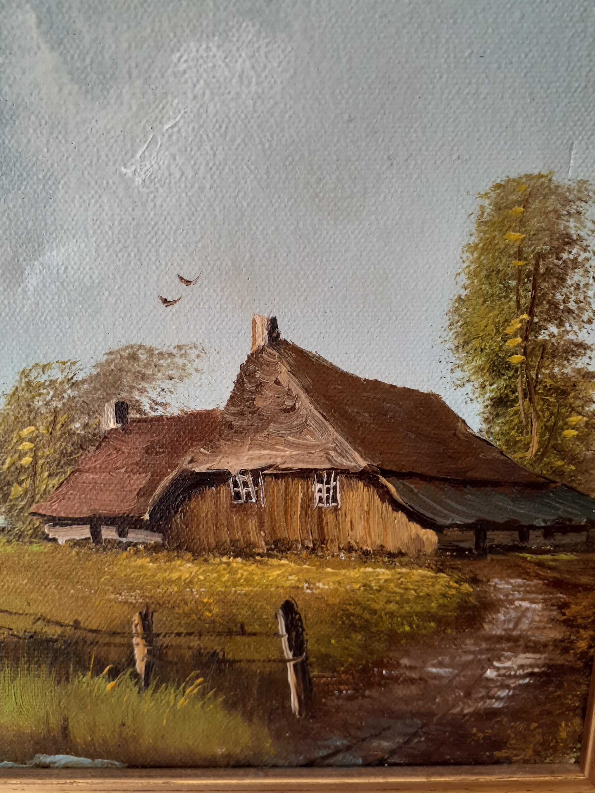 Vintage Oil Painting of a Country Scene Original Painting - Etsy