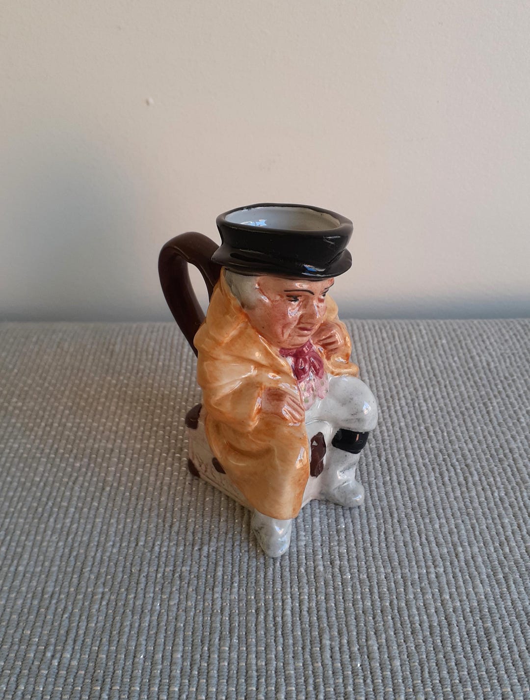 Vintage Miniature Toby Jug, Artone England, Seated Old Man Tony Weller ...