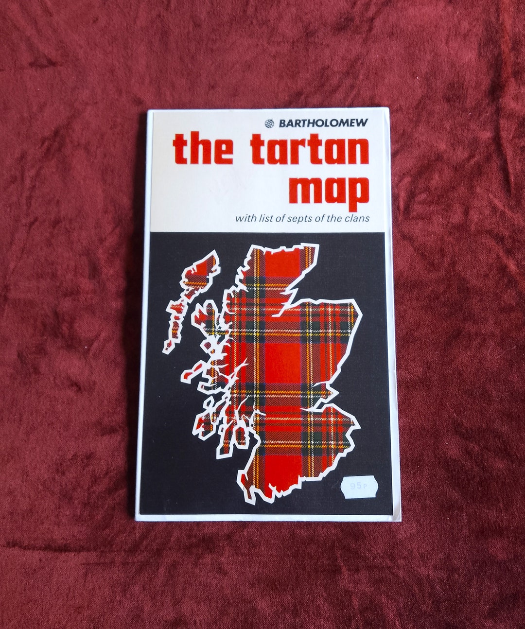 The Tartan Map With List of Septs of the Clans 1979 Published by John ...