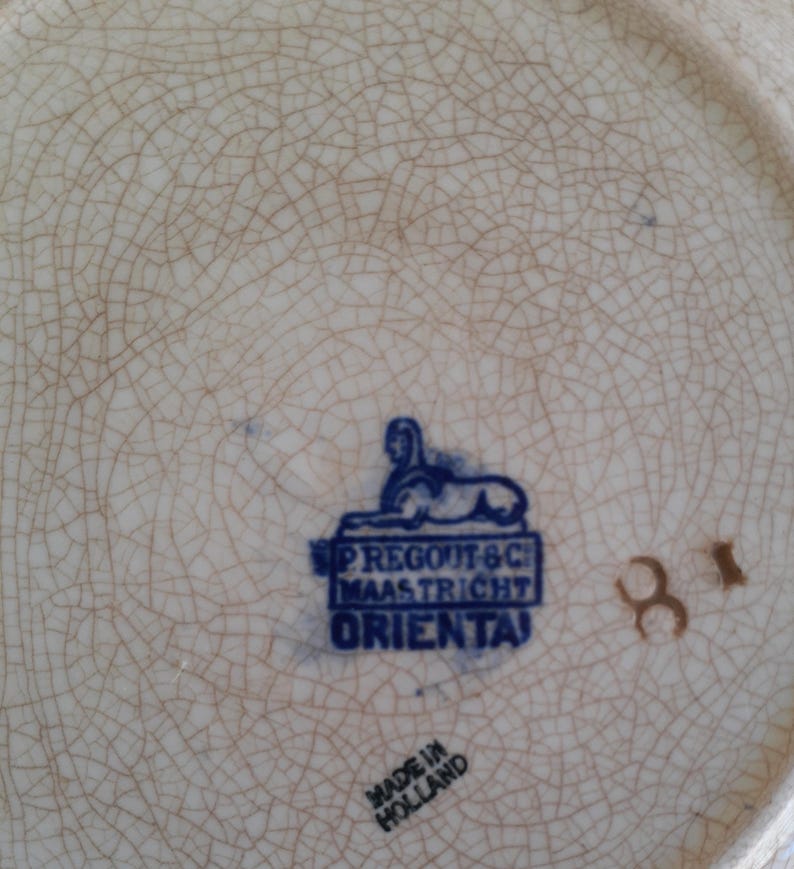 Antique P. Regout & Co Maastricht ORIENTAL Plate, Made in Holland, 1879 ...