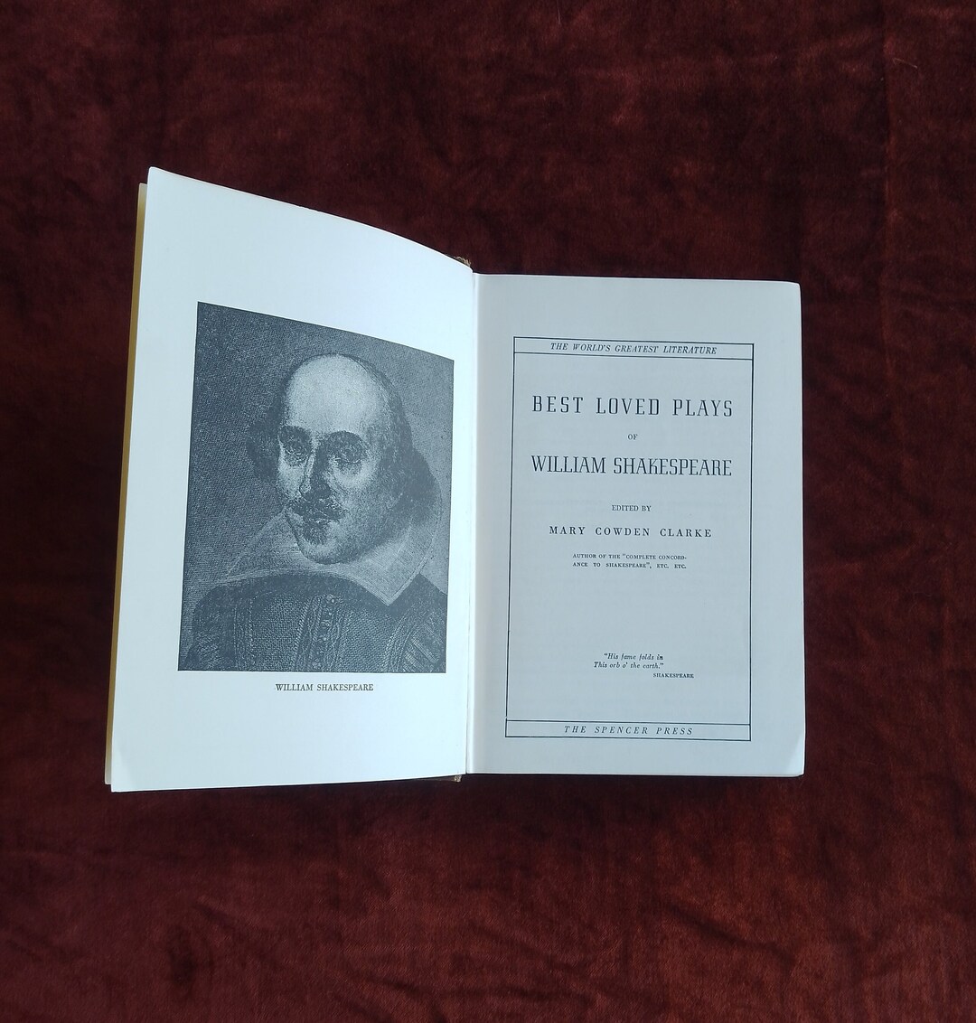 Antique Shakespeare Plays, Spencer Press Edition - Etsy