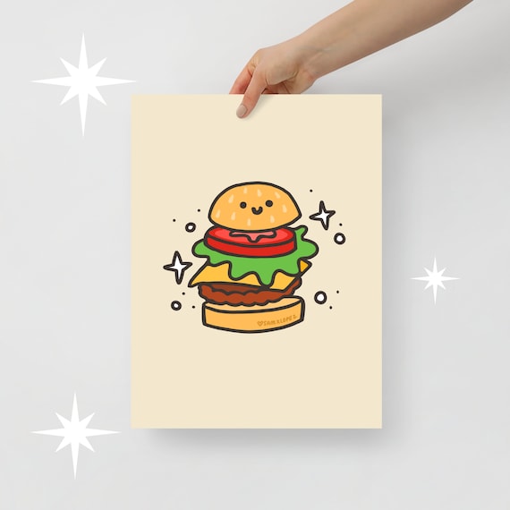 Burger Boi Poster - Etsy