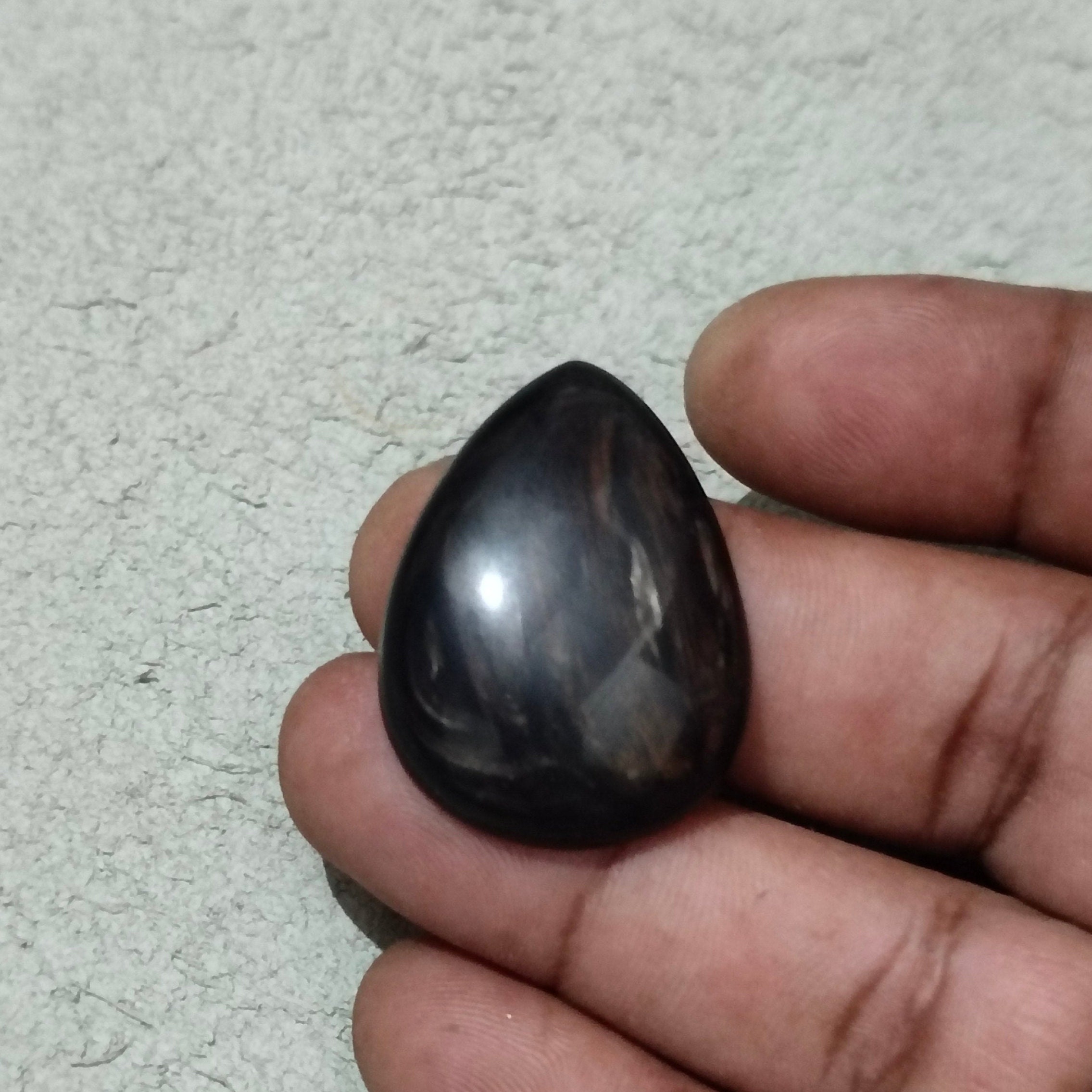Dakota Stones Bilac Fire Obsidian Pear Cabochon Raton Smooth - Etsy UK
