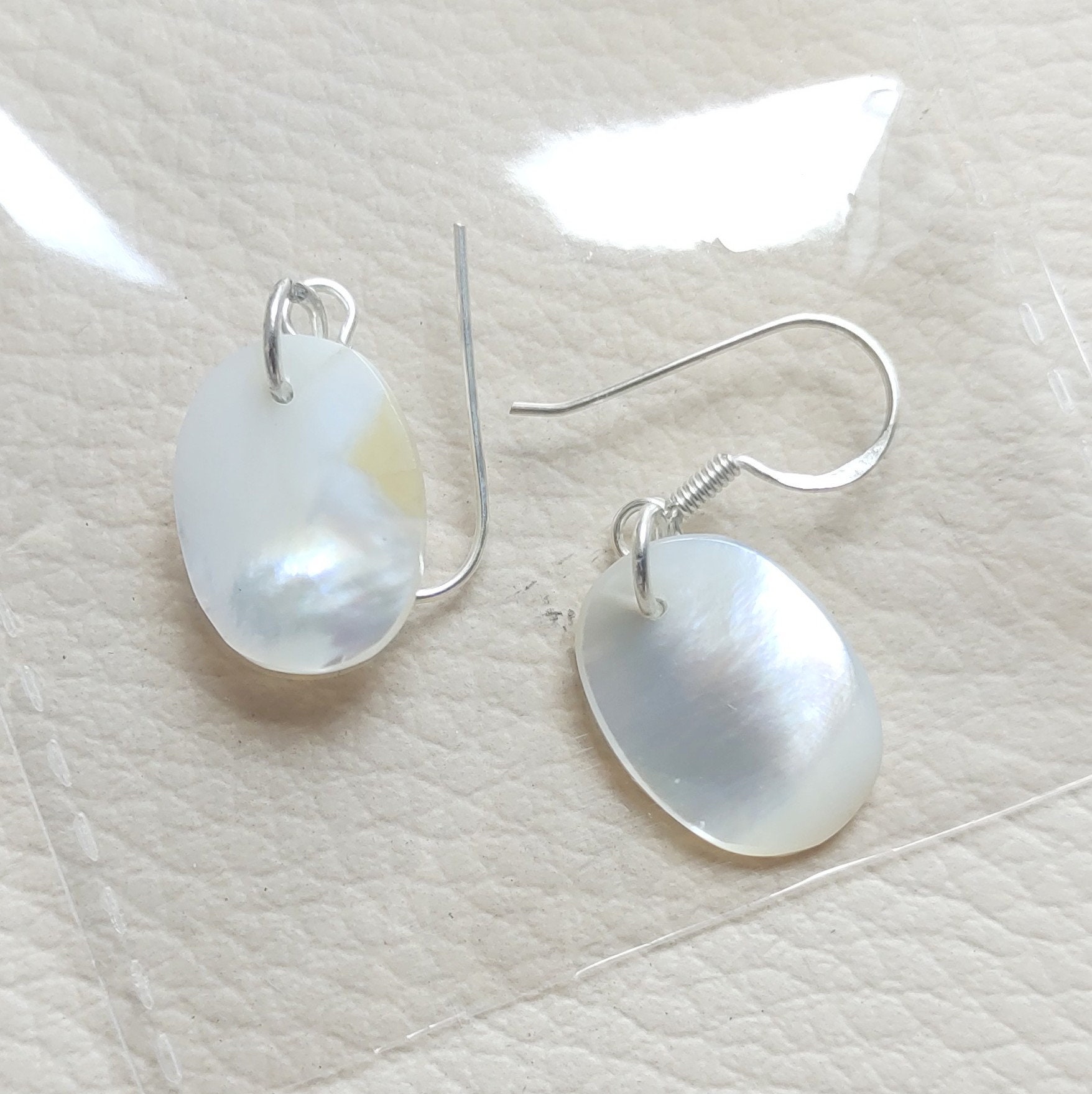 Real Natural Rainbow Shiny White Tan Abalone Shell Seashell Disc Ocean ...