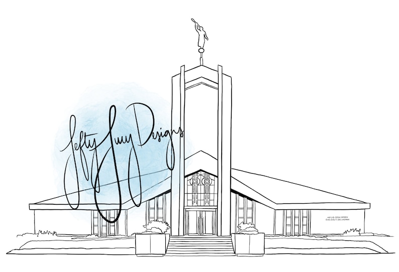 Freiburg, Germany LDS Temple - Digital Print - Etsy