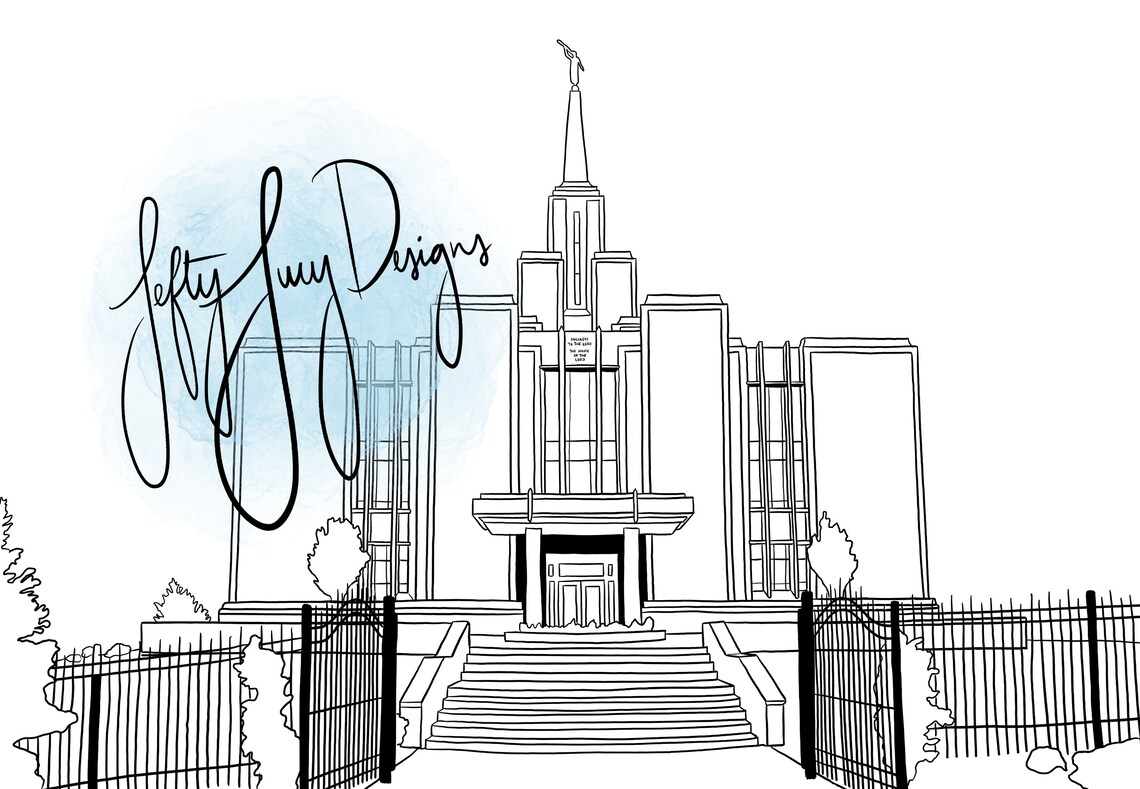 Calgary, Canada LDS Temple - Digital Print - Etsy