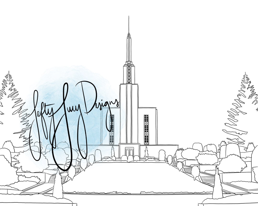 Hamilton, New Zealand LDS Temple - Digital Print - Etsy