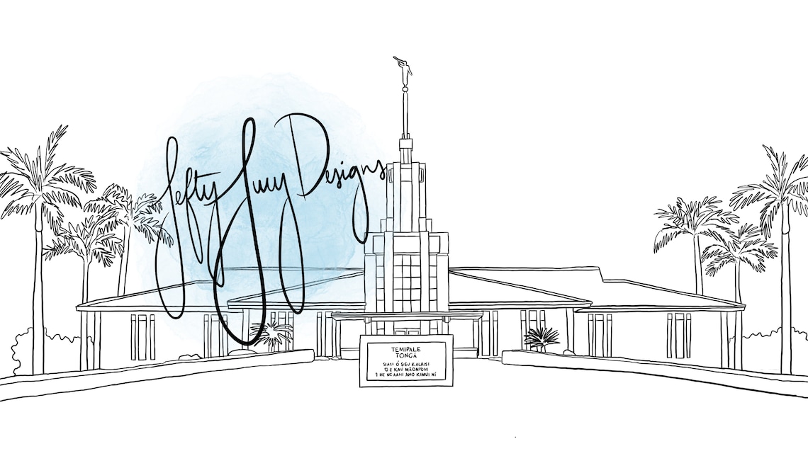 Nuku'alofa, Tonga LDS Temple - Digital Print - Etsy