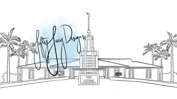 Nuku'alofa Tonga LDS Temple Digital Print | Etsy