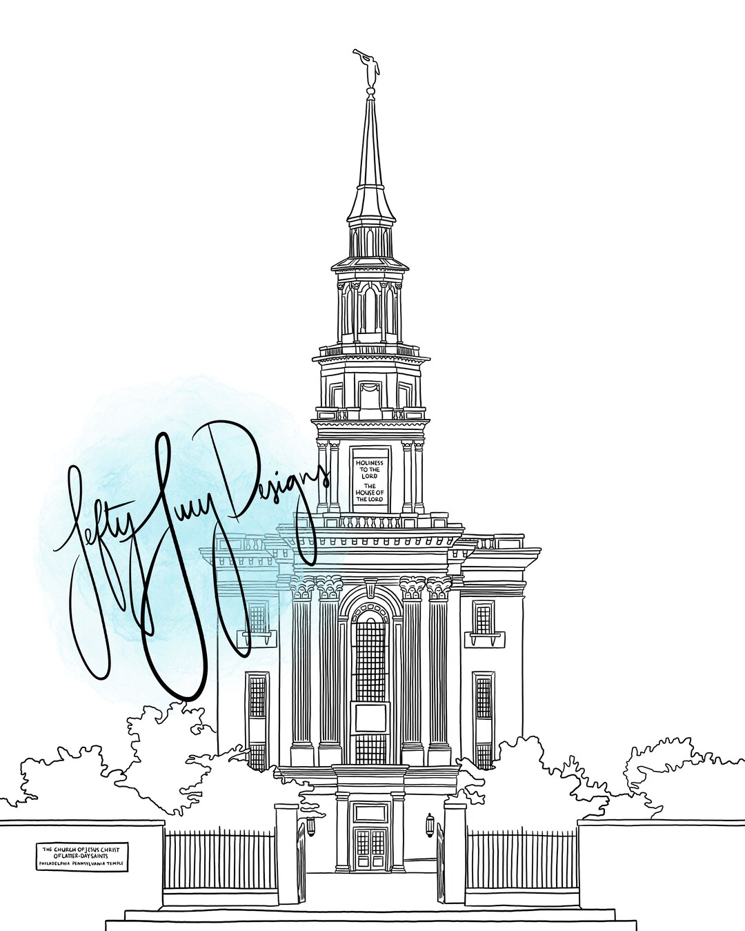 Philadelphia, Pennsylvania LDS Temple - Digital Print - Etsy