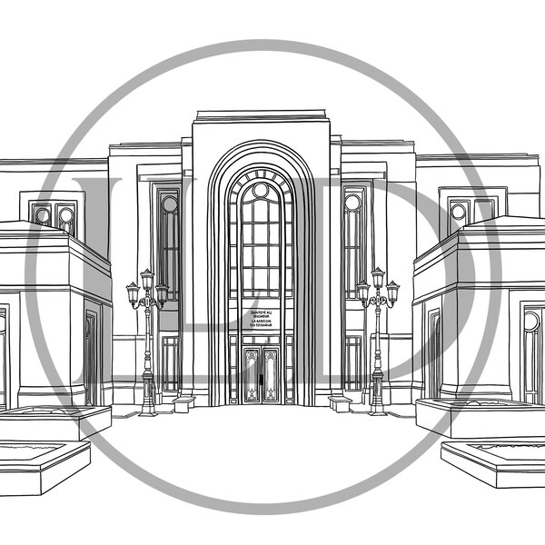 Paris France Temple - Etsy