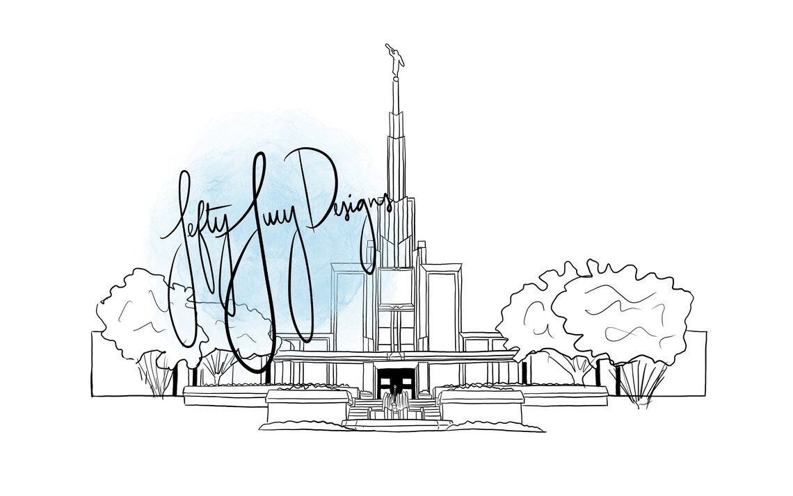 Denver, Colorado LDS Temple - Digital Print - Etsy