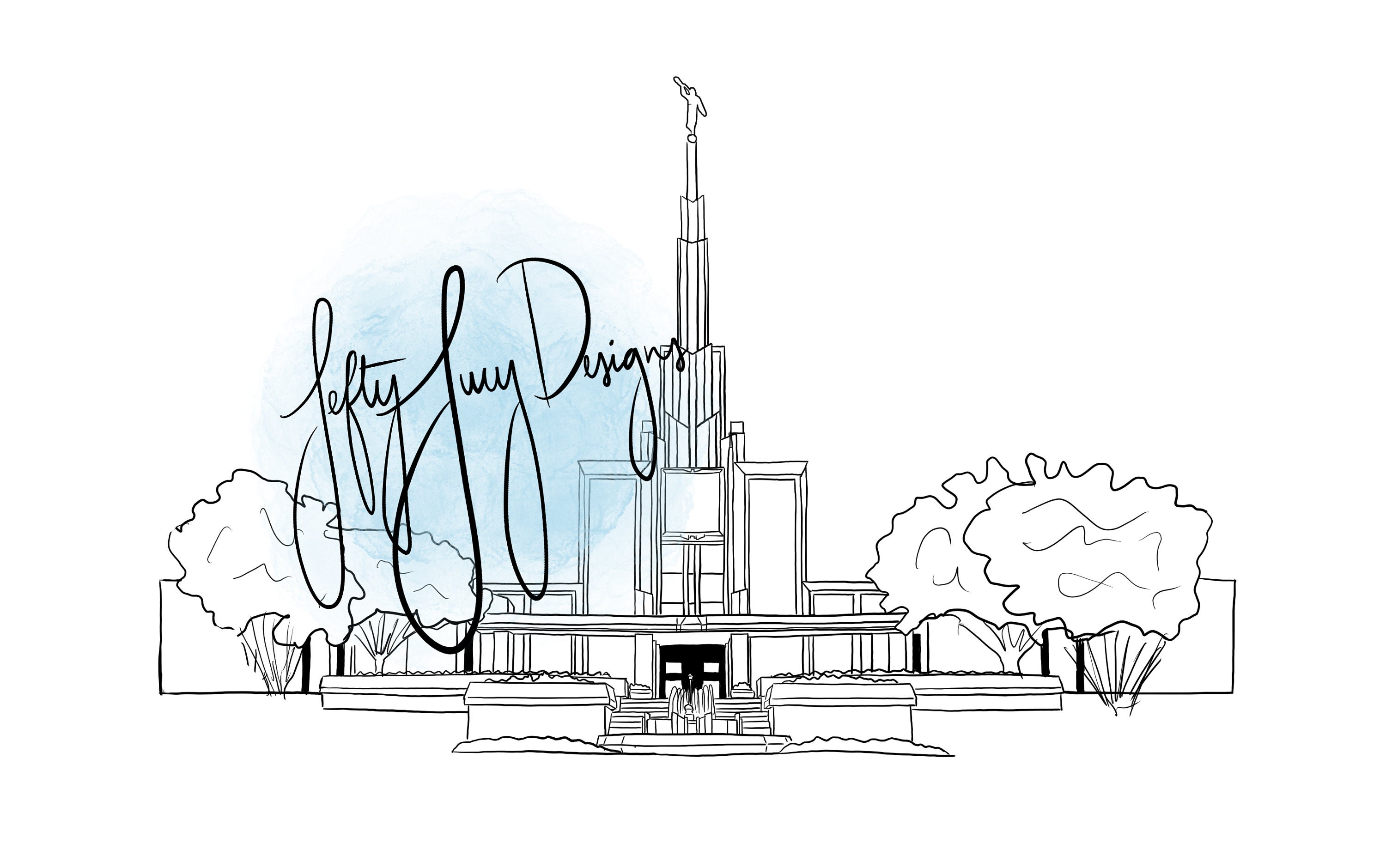 Denver, Colorado LDS Temple - Digital Print - Etsy