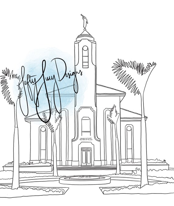 Durban South Africa LDS Temple Digital Print | Etsy