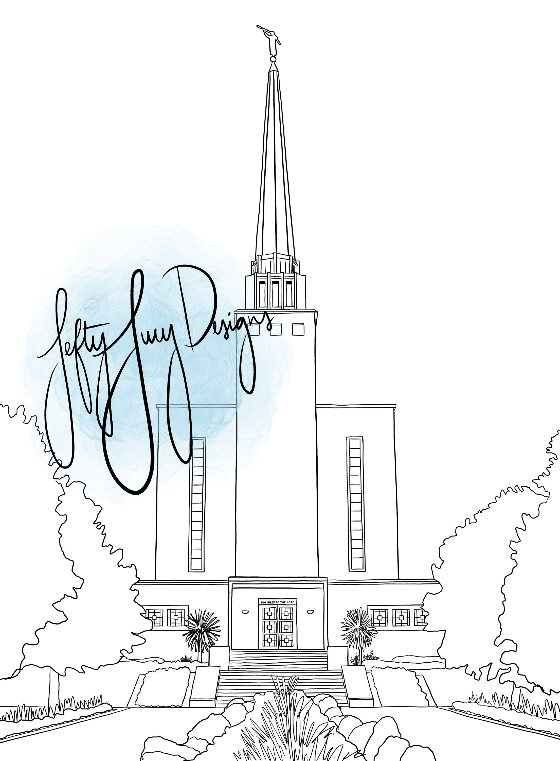 London, England LDS Temple - Digital Print - Etsy
