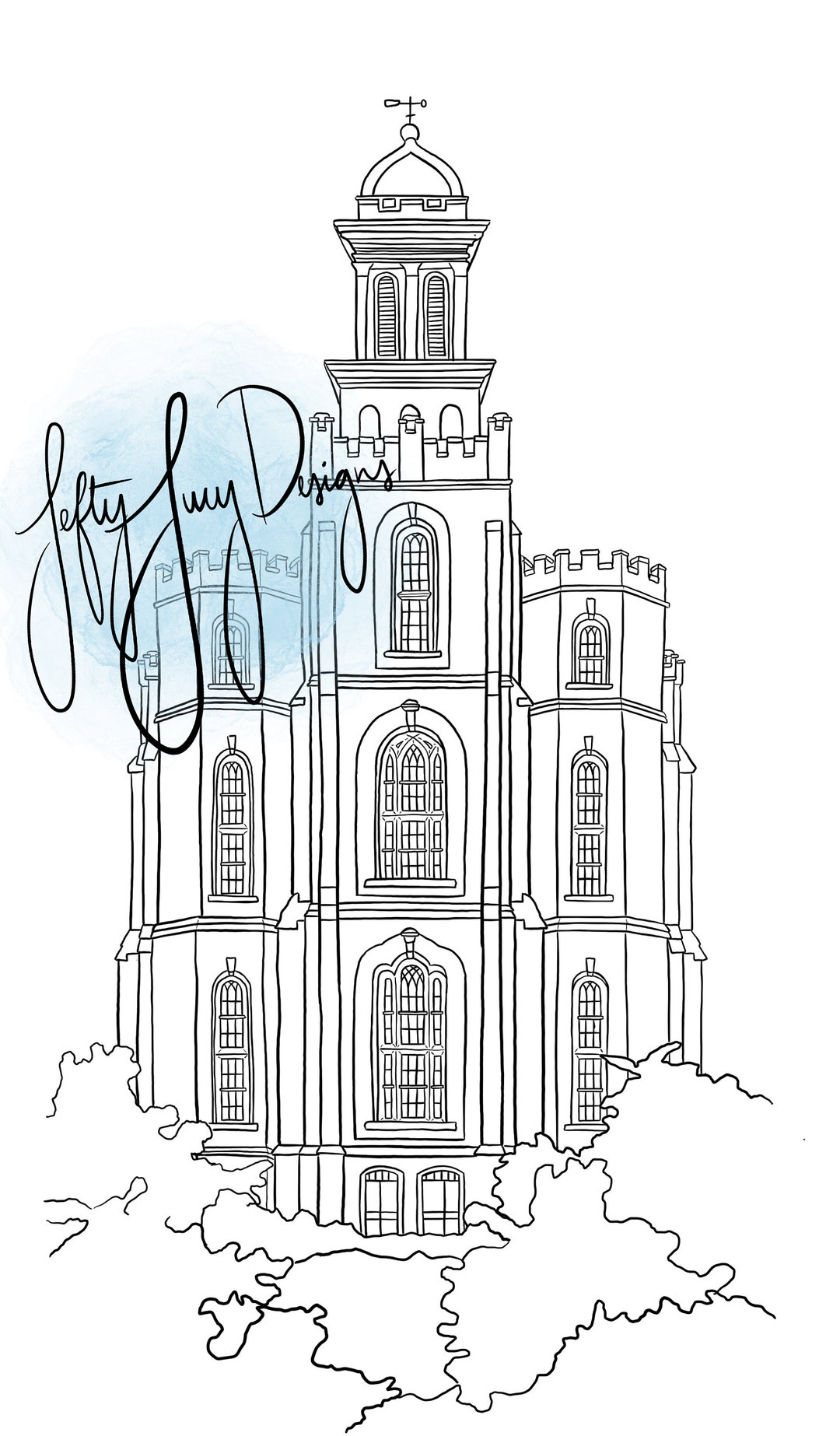 Logan, Utah LDS Temple - Digital Print - Etsy