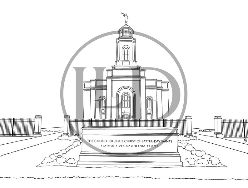 Feather River, California LDS Temple - Digital Print - Etsy