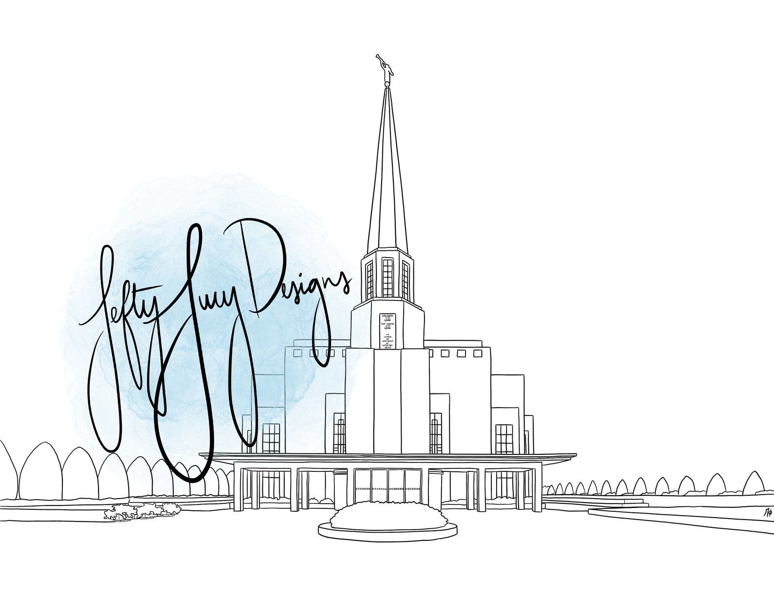 Preston, England LDS Temple - Digital Print - Etsy