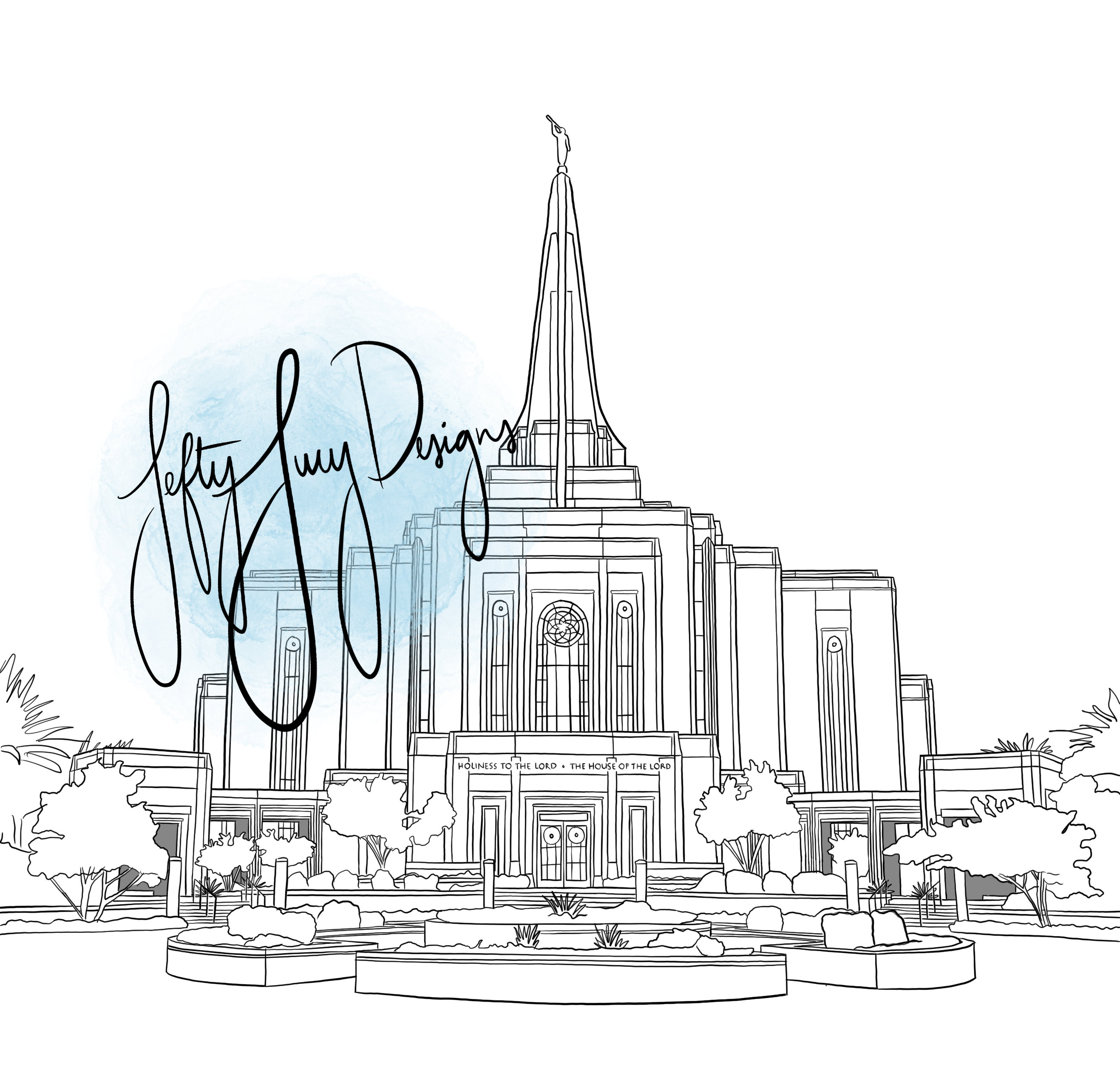 Gilbert, Arizona LDS Temple - Digital Print - Etsy