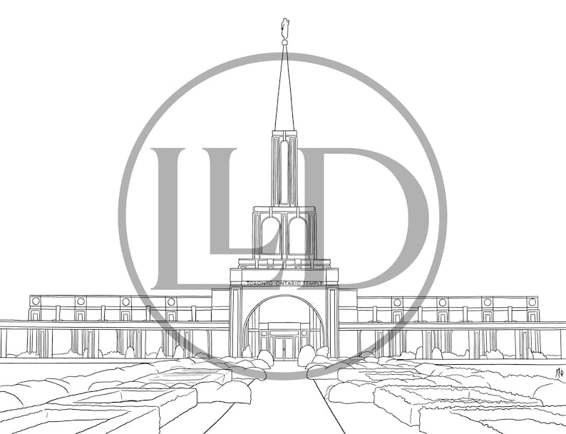 Toronto, Ontario, Canada LDS Temple - Digital Print - Etsy