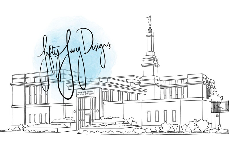 Anchorage, Alaska LDS Temple - Digital Print - Etsy