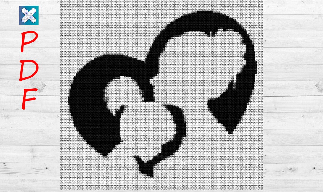 Mother and Daughter Cross Stitch Pattern for Beginners Mom - Etsy