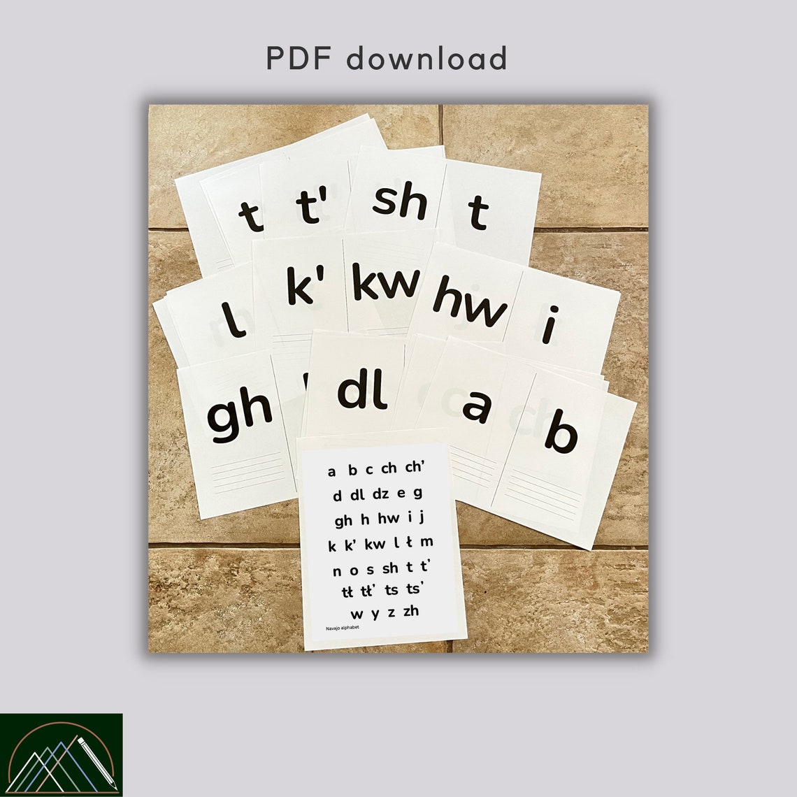 Navajo ABC Alphabet Notetaking Printable PDF Diné Bizaad - Etsy