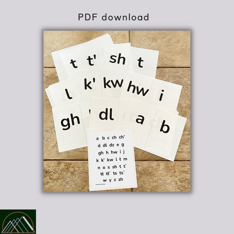 Navajo ABC Alphabet Notetaking Printable PDF Diné Bizaad - Etsy