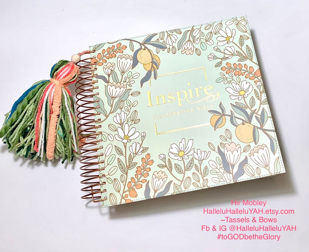 Inspired Match Tassel. Illustrating Dayspring Bookmark Bible Journaling ...