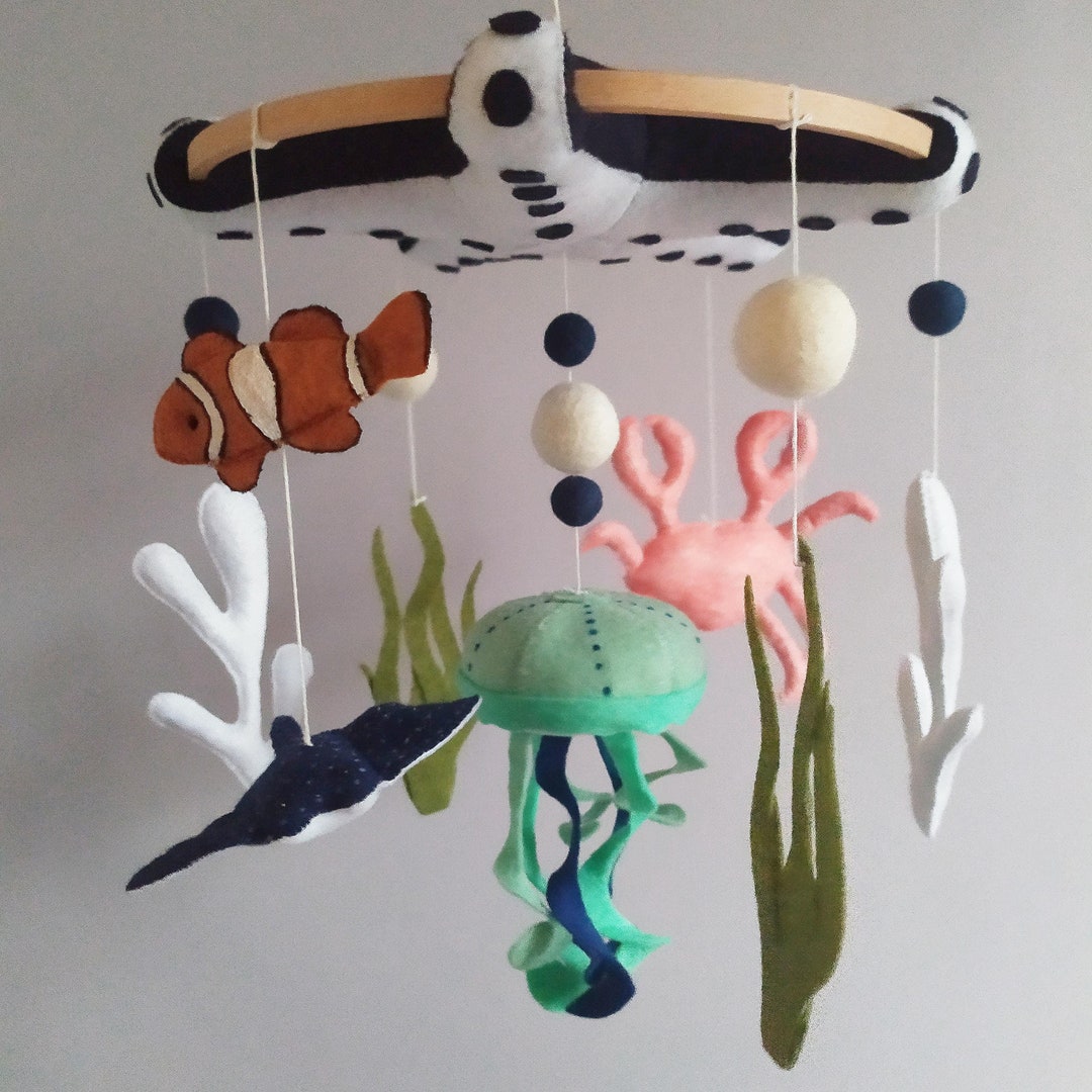 Nautical Nursery Baby Mobile Ocean Sea Baby Crib Mobile Sea Animals ...