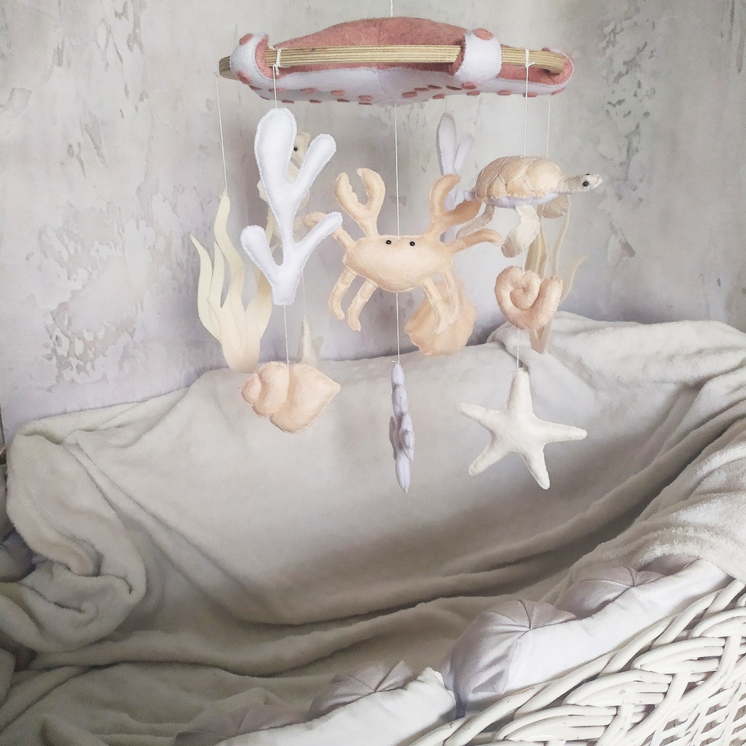 Nursery Baby Mobile,ocean Sea Baby Crib Mobile,turtle Starfish Crab ...
