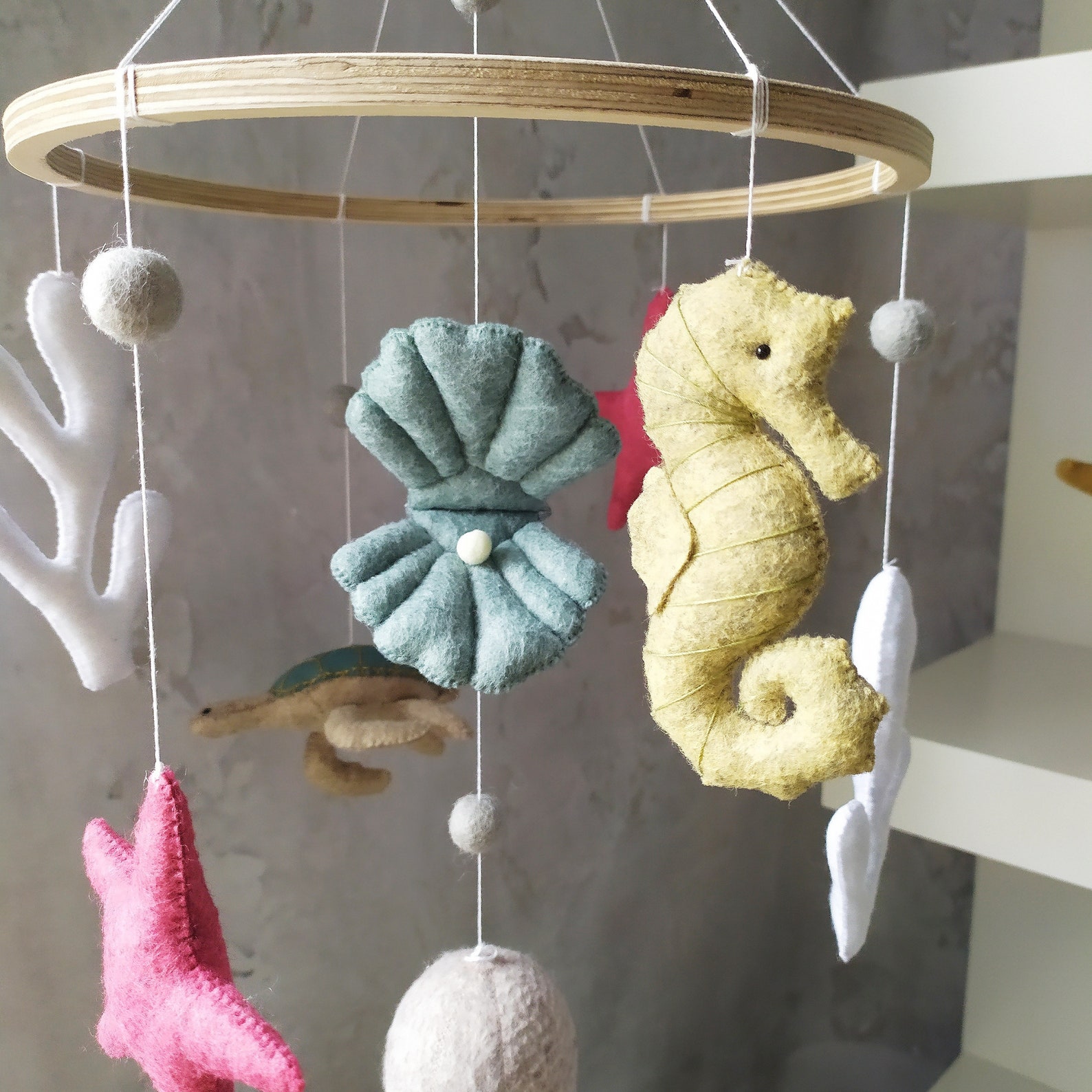 Big Ocean Mobile for Baby Ocean Animals Mobile Nursery - Etsy