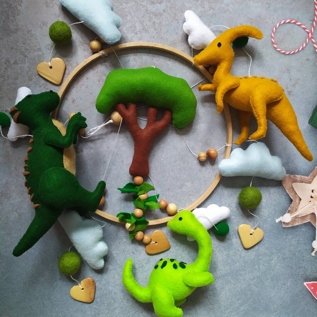 Dinosaur Baby Mobile,jurassic Mobile,nursery Baby Mobile, Baby Boy Girl ...
