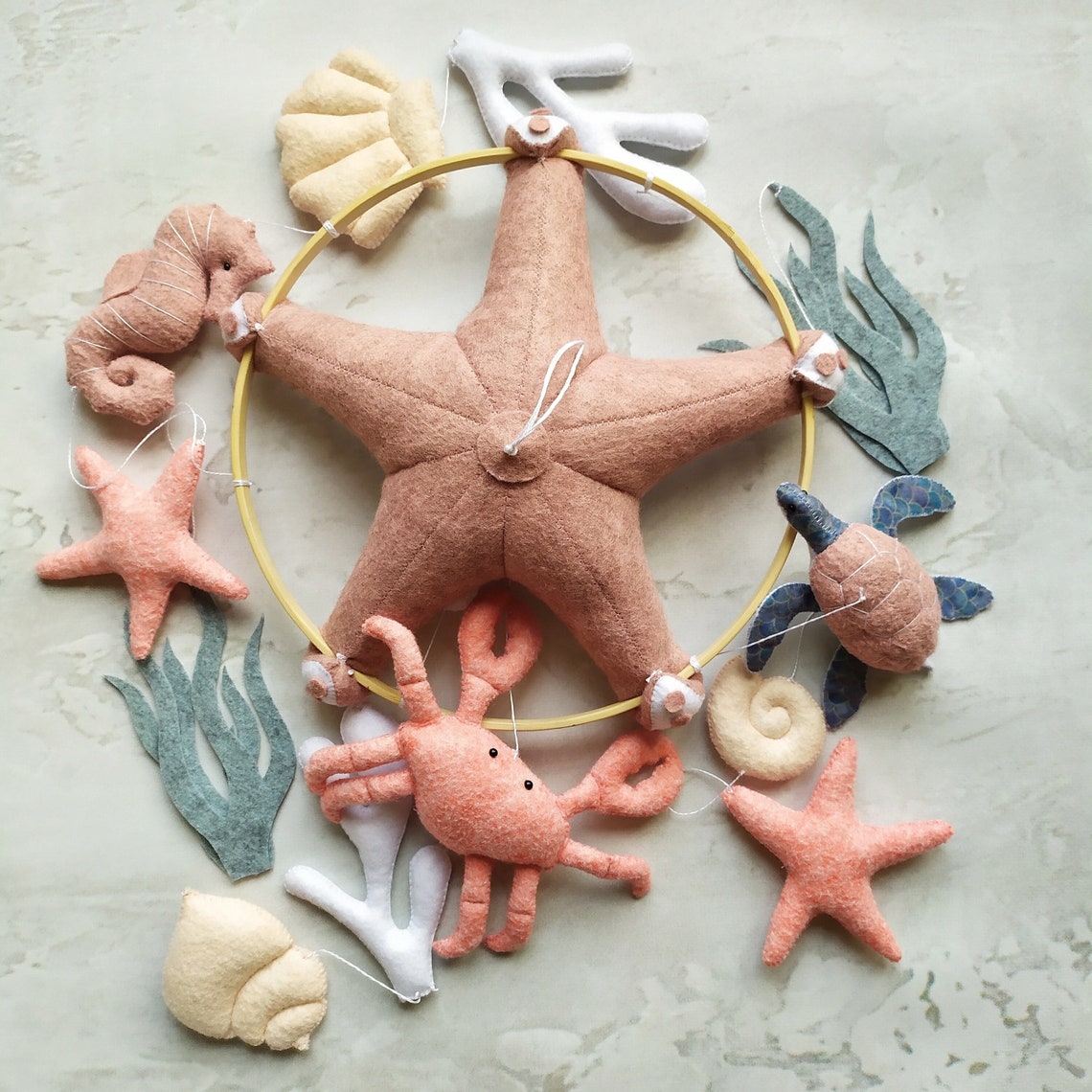 Nursery Baby Mobileocean Sea Baby Crib Mobileturtle Starfish | Etsy